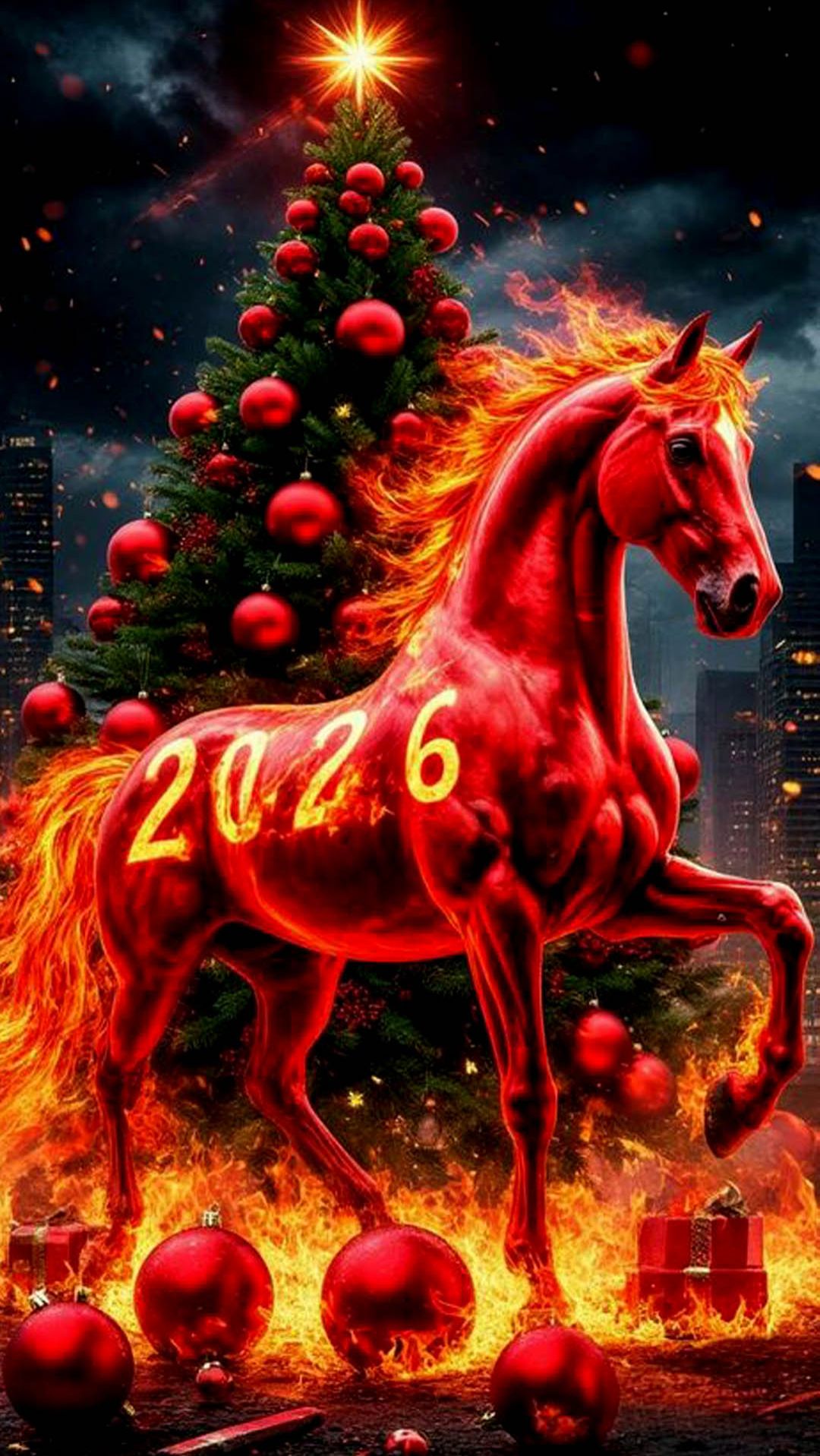 С наступающим Новым 2026 годом - годом Огненной Лошади