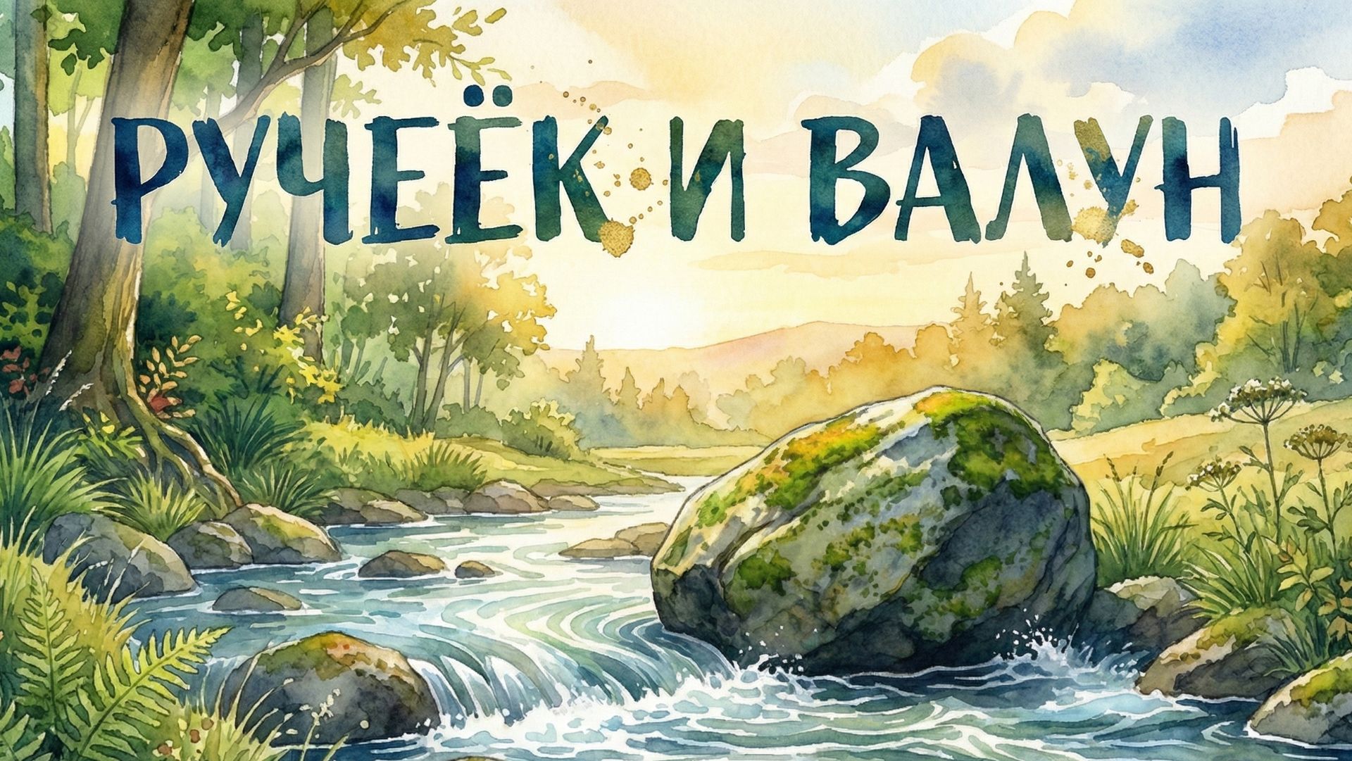 Ручеек и Великий Валун | Мудрая притча о силе гибкости | voidpix