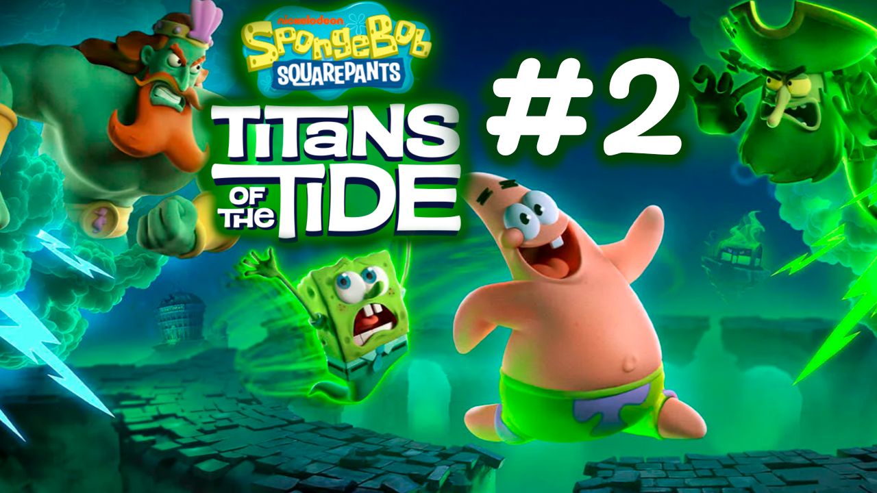 Вечеринка у Нептуна и сражение со статуей!✨🔮✨SpongeBob SquarePants: Titans of the Tide✨🔮✨№ 2