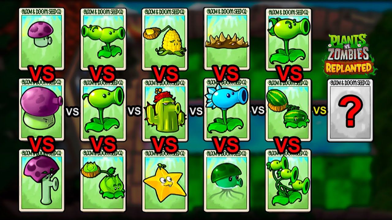 Какое Растение Самое Читерское в Plants vs Zombies Replanted? Проверка Всех Боевых Растений!