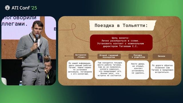 ATI Conf 2025: Как проверяют контрагента и выявляют схемы обмана на примере реального случая.