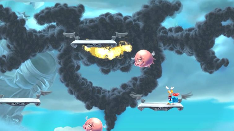 Прохождение игры Rayman Legends, 7 этап эпизод Пик Олимпа. Облако тьмы!