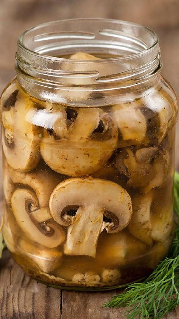 Маринованные  шампиньоны