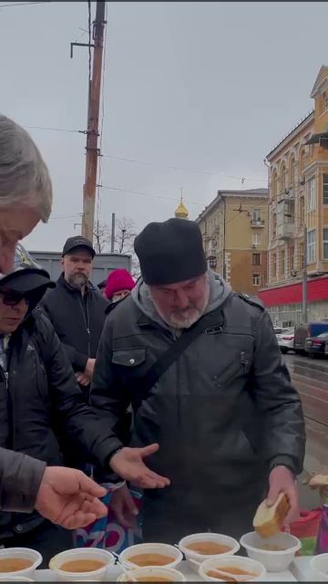 12 января 2025 года. Выдача горячих обедов.