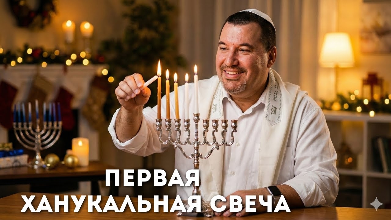 Ханука 5786/2025. Первая свеча