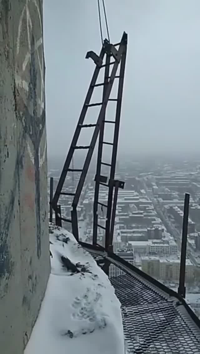 Live прямая трансляция с верхушки недостроенной телебашни. 2018 г.