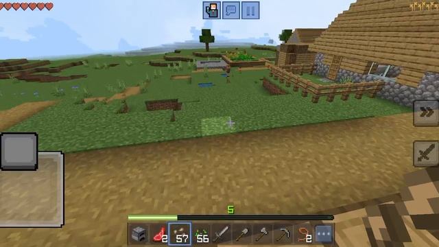 выживание майнкрафт в деревне 2