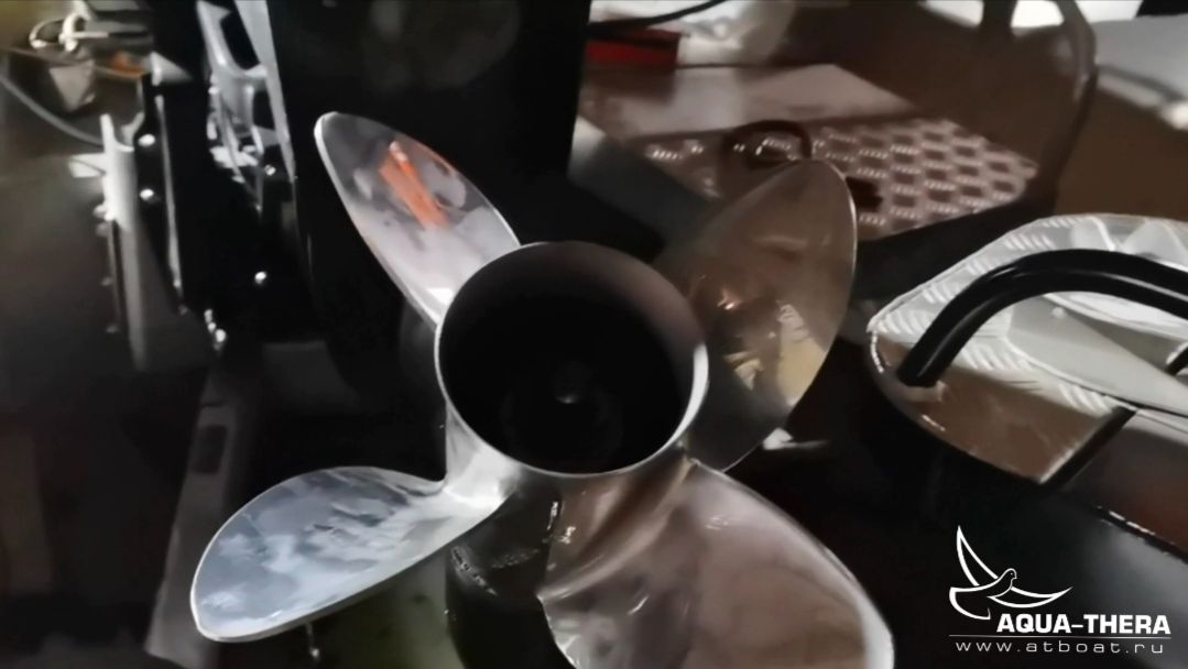 Тест винтов на лодке «Егерь 49107»