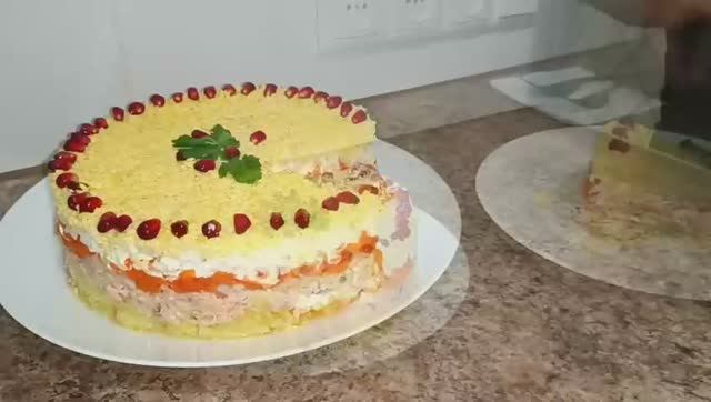 Салат мимоза.