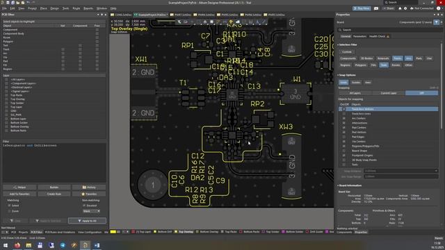 Altium Designer. ВЧ-разводка. Топология. Ч6. Паяльная маска. Шелкография. DRC