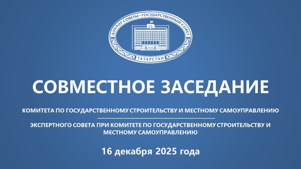 16.12.2025 Заседание Комитета ГС РТ по государственному строительству и местному самоуправлению