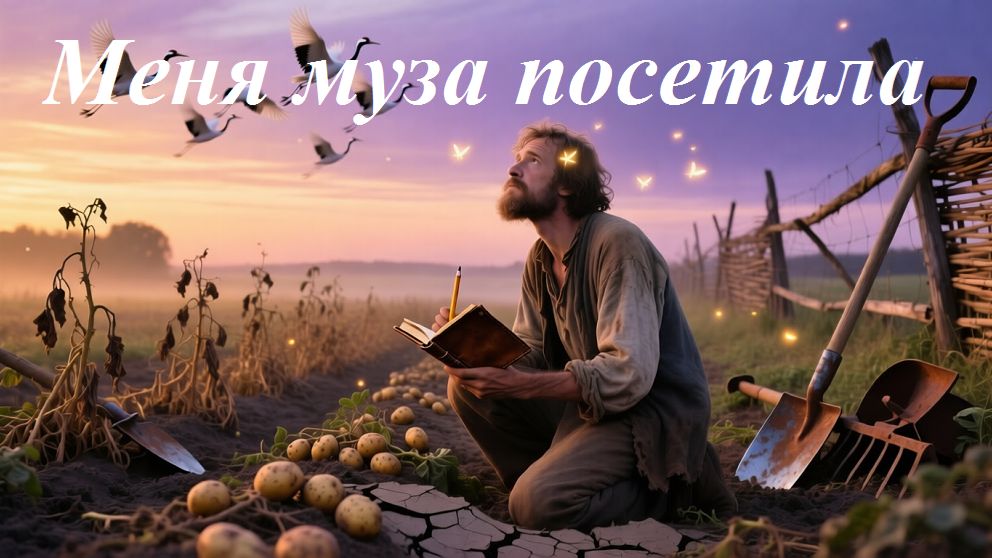 Меня муза посетила, шуточная песня, AI Suno