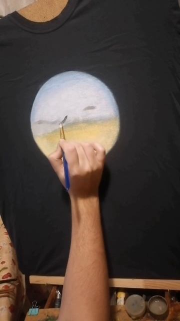 Пейзажей в круге на футболке от и до