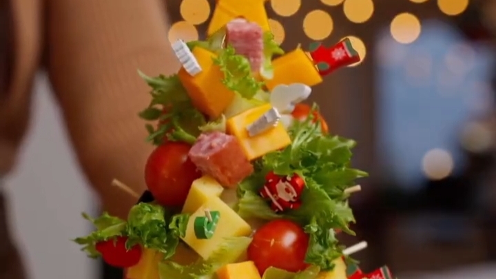 Сервировка в виде Ёлочки...🎄💯