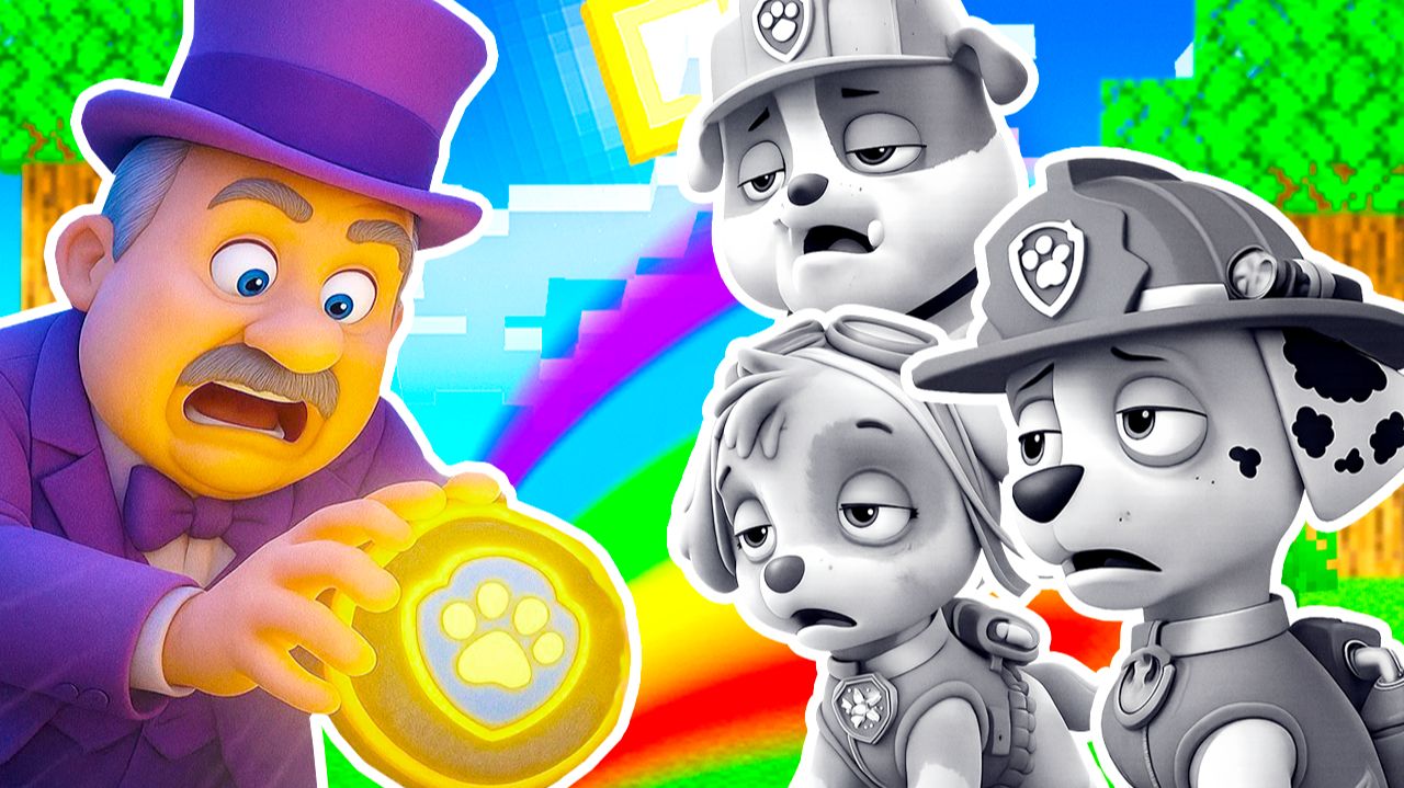 МЭР ХАМДИНГЕР УКРАЛ ЦВЕТА у ЩЕНЯЧИЙ ПАТРУЛЬ в МАЙНКРАФТ