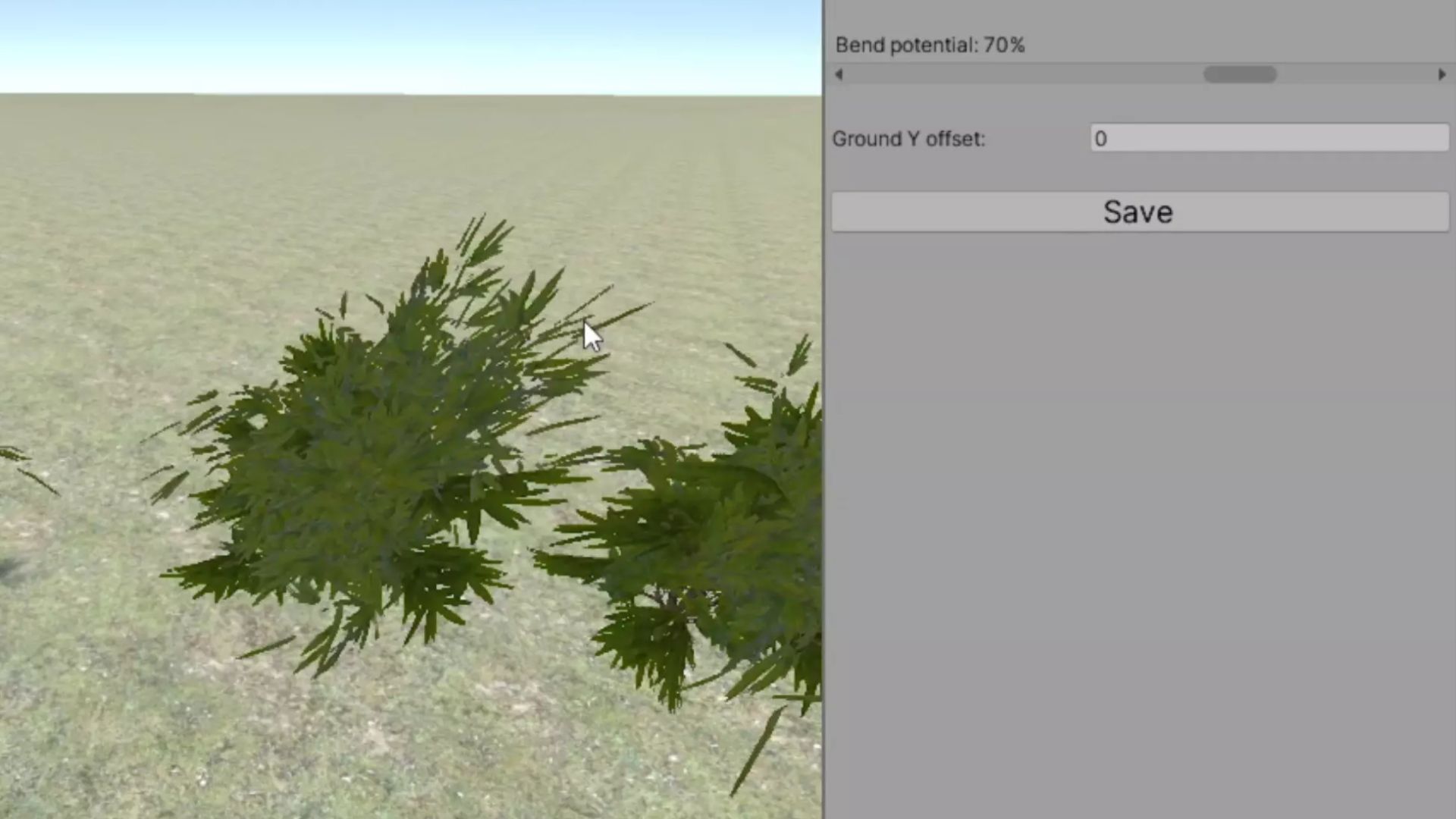 Asset Unity - Bush or Grass bend as Detail Mesh