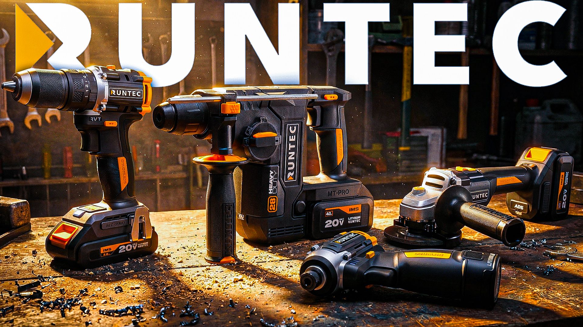 Инструмент RUNTEC | Шуруповерты, Импакты, Перфоратор, УШМ, Фонари