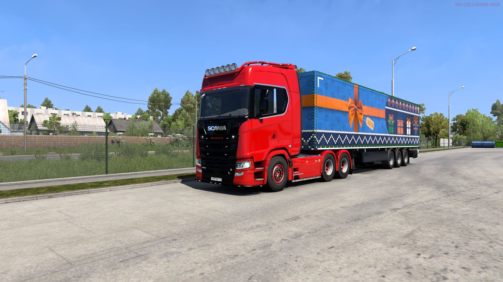 Euro Truck Simulator 2 Scania Super 770 проходим новогодний эвент