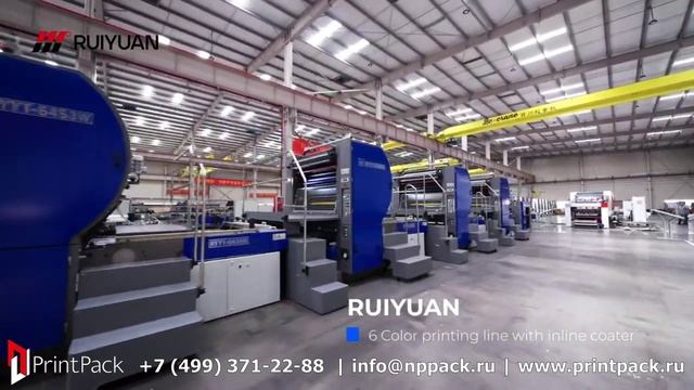 Обзор 6-красочной машины Ruiyuan RYYT 453 со встроенной в линию двойной лакировкой RYTB 2452B