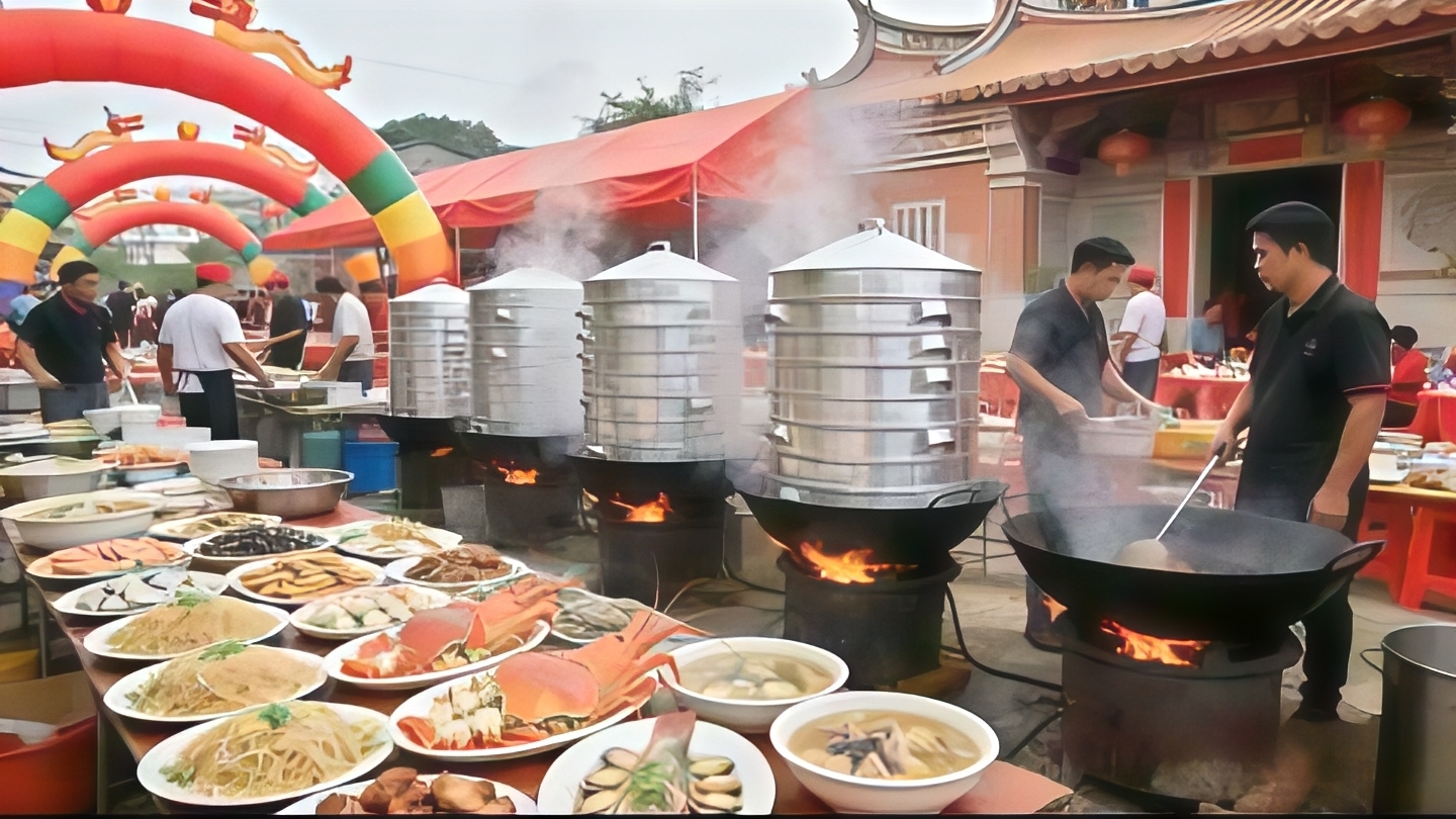 Китайская кухня. Фуцзянь. Камчатский краб, Ласточкино гнездо, Лобстер, Лапша