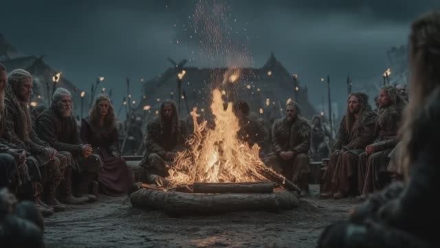 Боевые костры - Расслабляющая музыка викингов, фоновая музыка для отдыха
