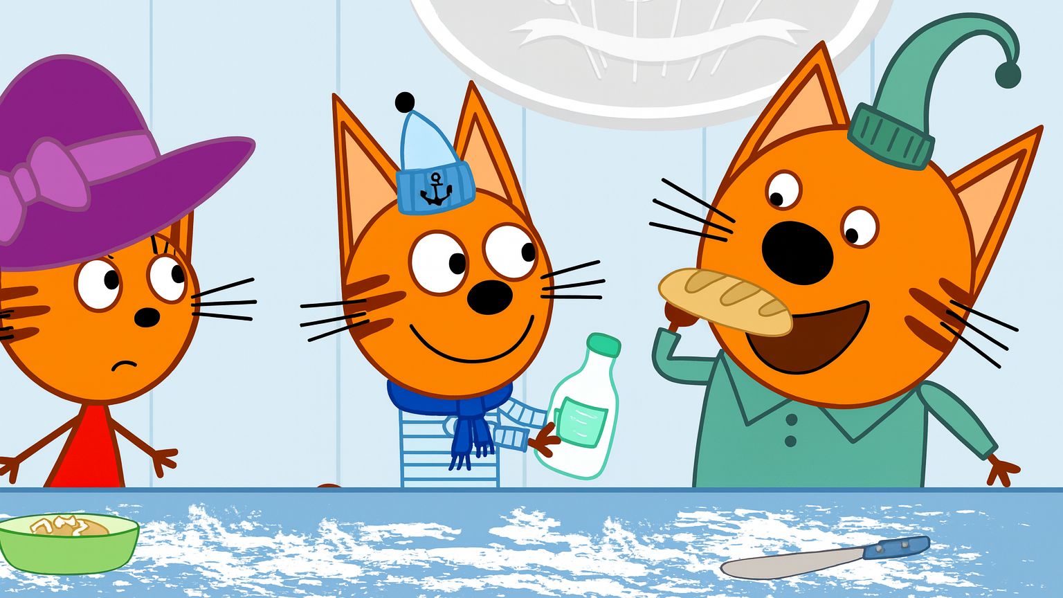 Три Кота — Мультфильм для Детей | Кухня | Три Кота Мультик Смотреть | Развивающая Игра