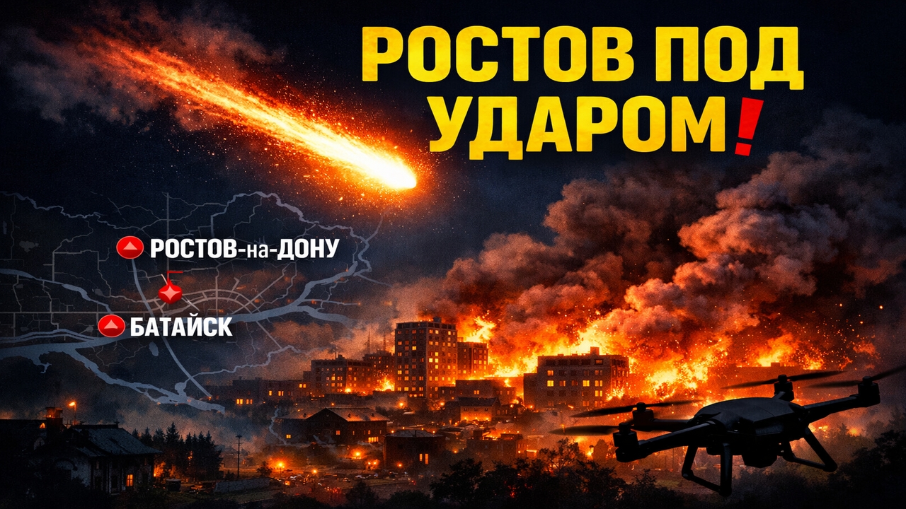 СРОЧНО: Взрывы в Ростове и Батайске — атака дронов, пожар и повреждения