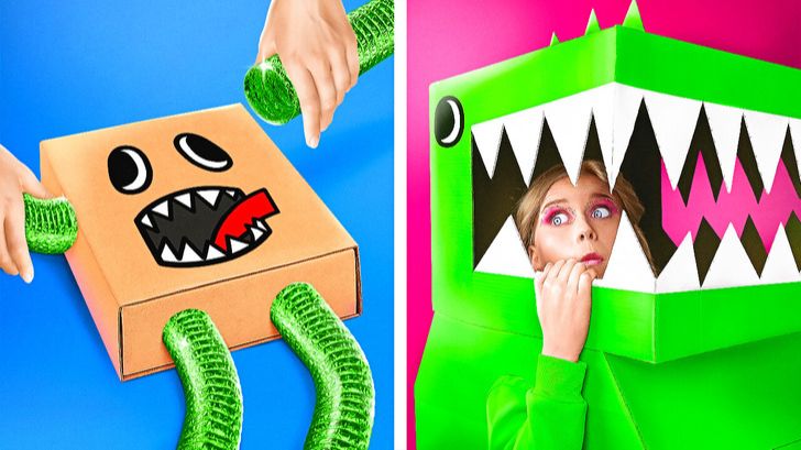 Картонный костюм динозавра 🦖 Поделки и лайфхаки для родителей