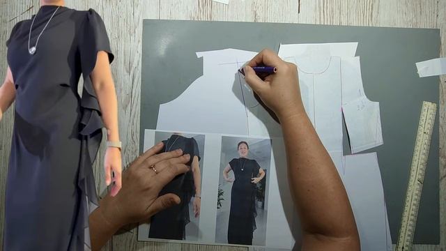 Моделирование. Вечернее платье. Выкройка № 1906.