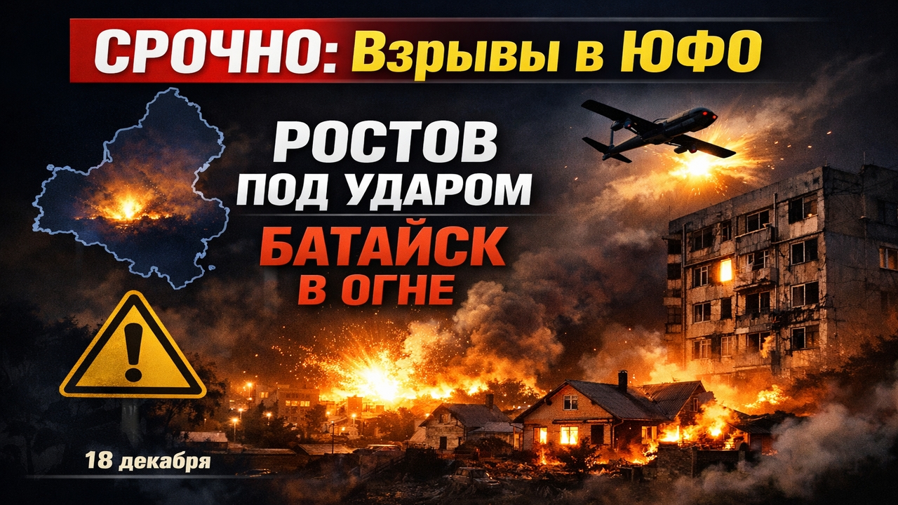 СРОЧНО: Удар БПЛА по Ростову и Батайску — повреждены дома и судно, есть пострадавшие