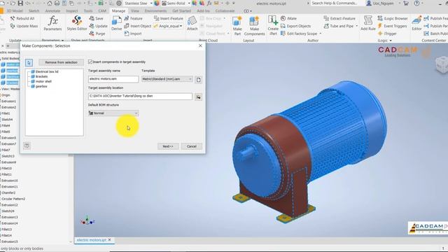 #154 Autodesk Inventor 2020 - Создание сборки из детали.