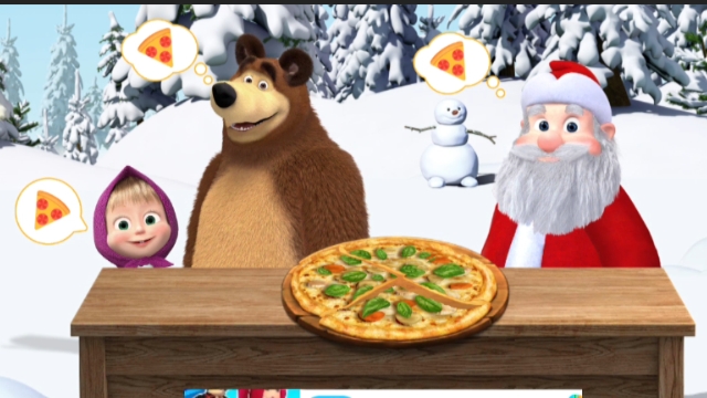 Маша и медведь. Дед Мороз в гостях у Маши