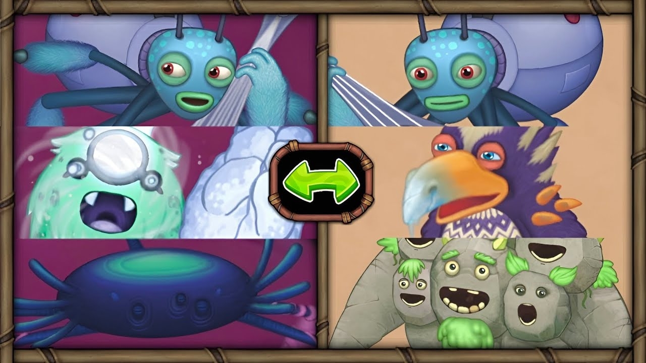 Островок Тени, но Все Песни Монстров Сделаны в Мсм Композиторе - My Singing Monsters