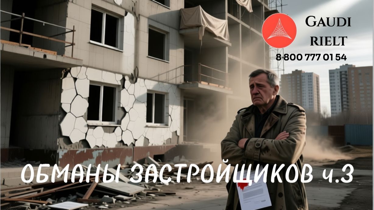 Обманы Застройщиков в Краснодаре часть 3. АН Гауди риелт. тел. 88007770154