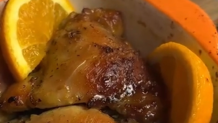 КУРОЧКА в апельсиновом Маринаде...🍗🍊🎄😋 Рецепт ⤵️