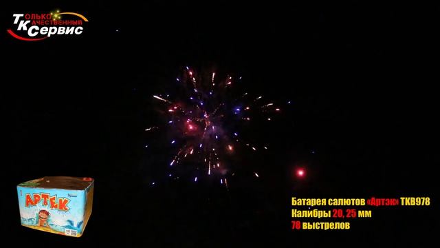 Батарея салютов Артек (веер) (78/0,8; 1) TKB978