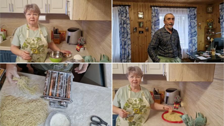 РАЗОБРАЛАСЬ С ЛАПШЕРЕЗКОЙ И НАКАТАЛА ДОМАШНЕЙ ЛАПШИ.