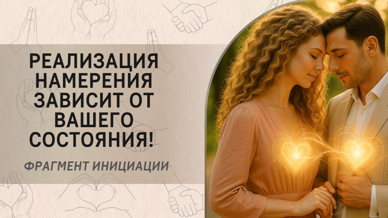 Реализация намерения зависит от вашего состояния! Фрагмент инициации "Любовь – это для меня?!"