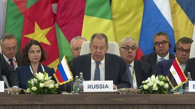С.Лавров на пленарном заседании Второй министерской конференции Форума партнерства Россия – Африка