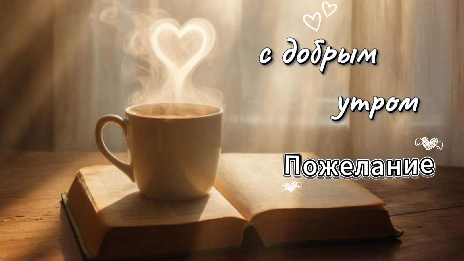 Пожелание с добрым утром 💛 Тёплые слова своими словами и красивая музыкальная открытка