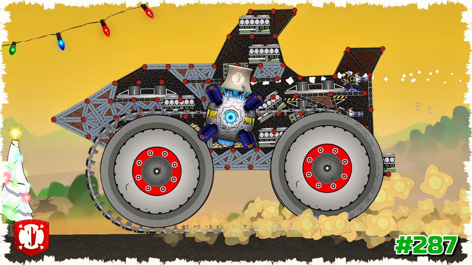 МЕГА АКУЛА ЕДЕТ!!!! БИТВА МАШИН С ТАРАНАМИ В FORTS!! #287