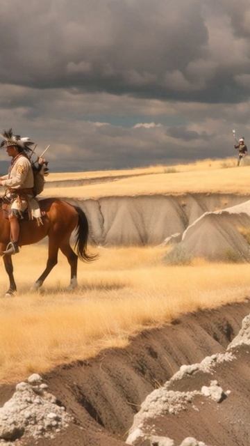 Художник Frank MCCARTHY Индейцы - Ожившие картины ИИ