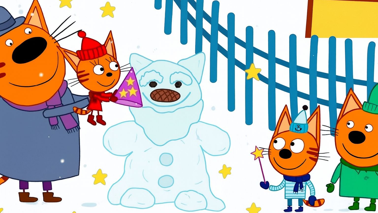 Три Кота — Мультфильм для Детей | Зимнии Приключения | Три Кота Мультик Смотреть | Развивающая Игра