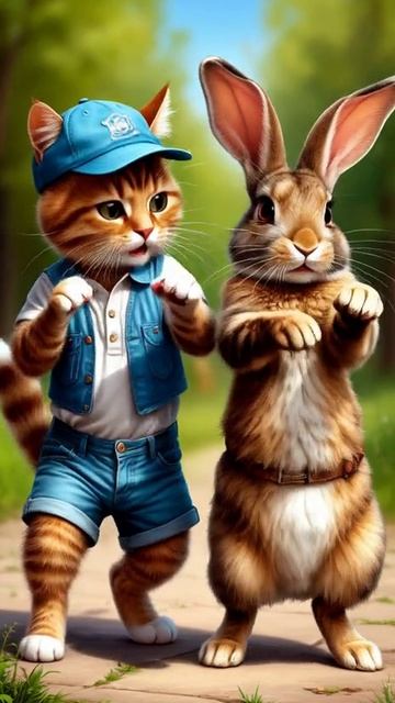 Кот танцует