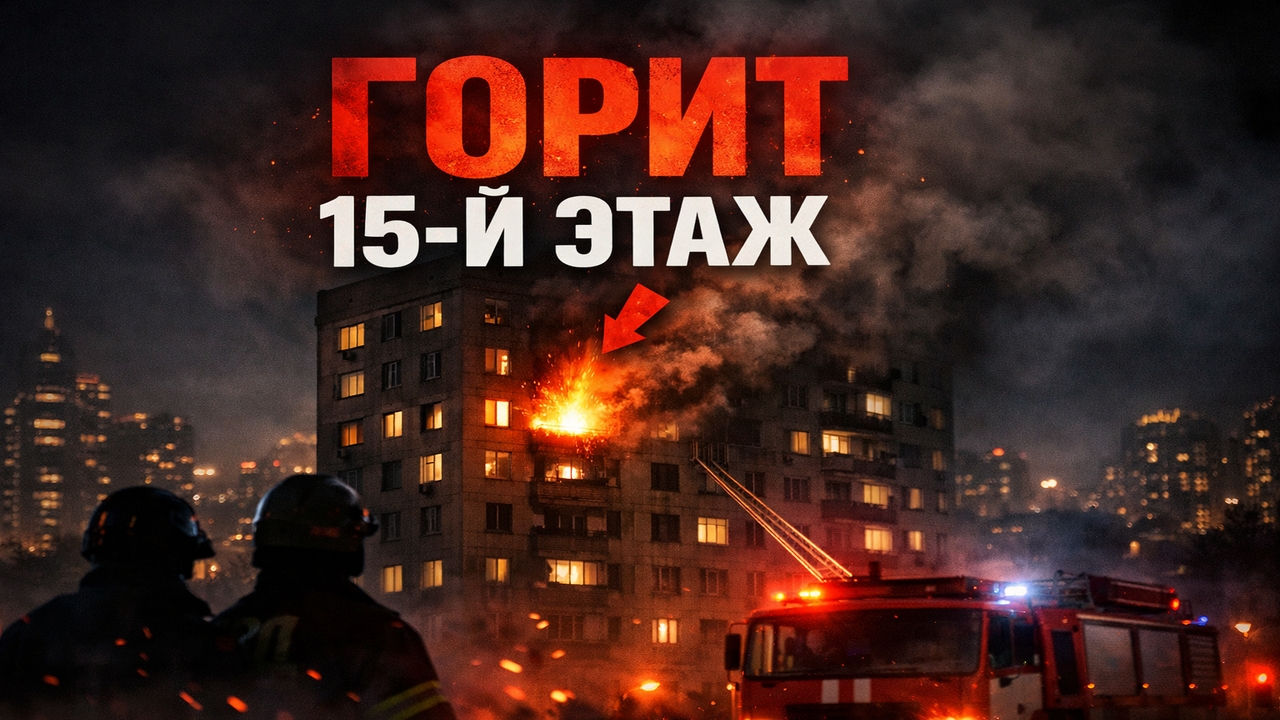 Пожар на 15-м этаже в Москве — эвакуация жителей в Измайлово