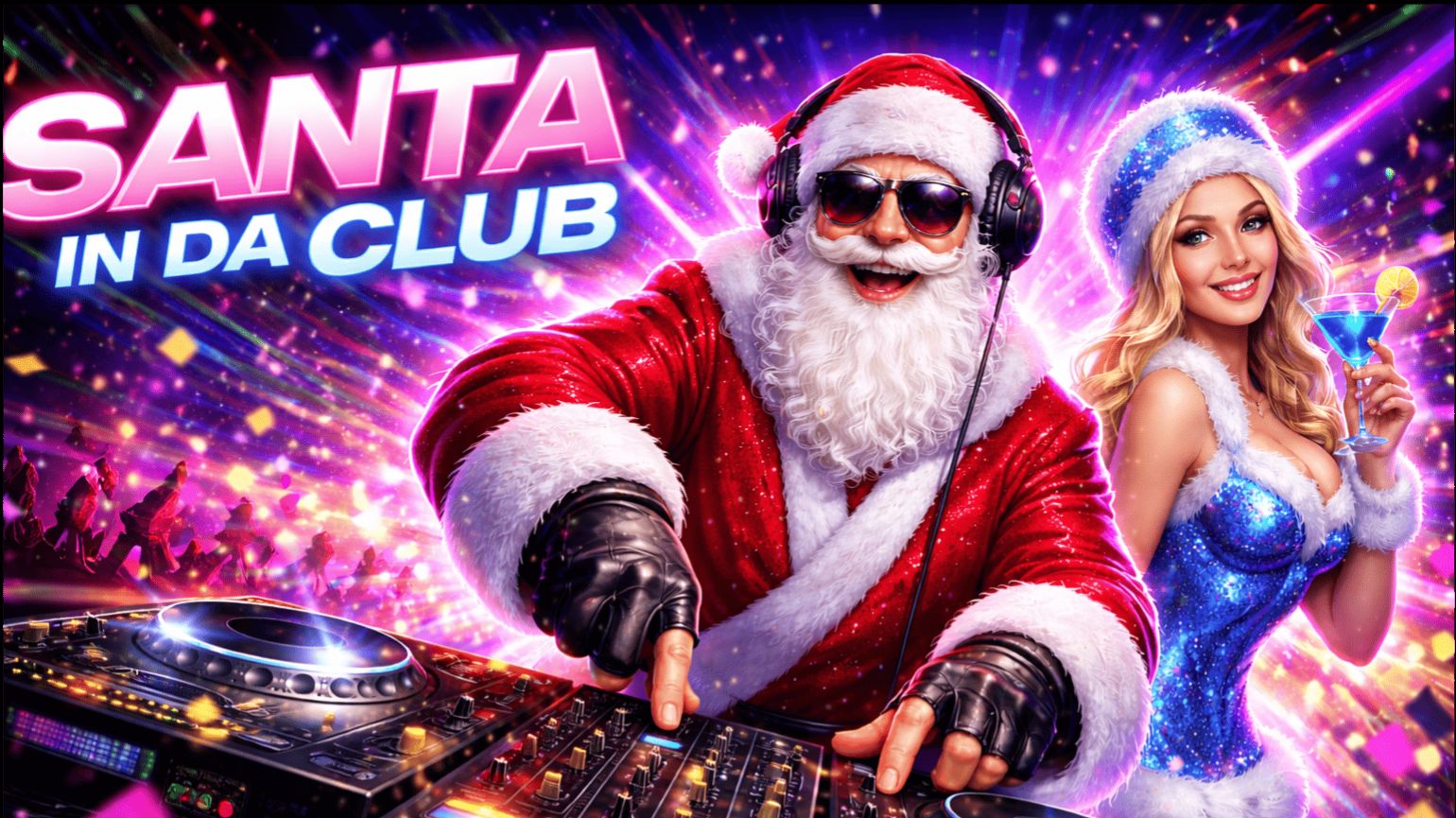 Santa in da Club. AVI & SUNO AI. #music #музыкаонлайн #ai #newyear #clubmusic  #electronicmusic #edm
