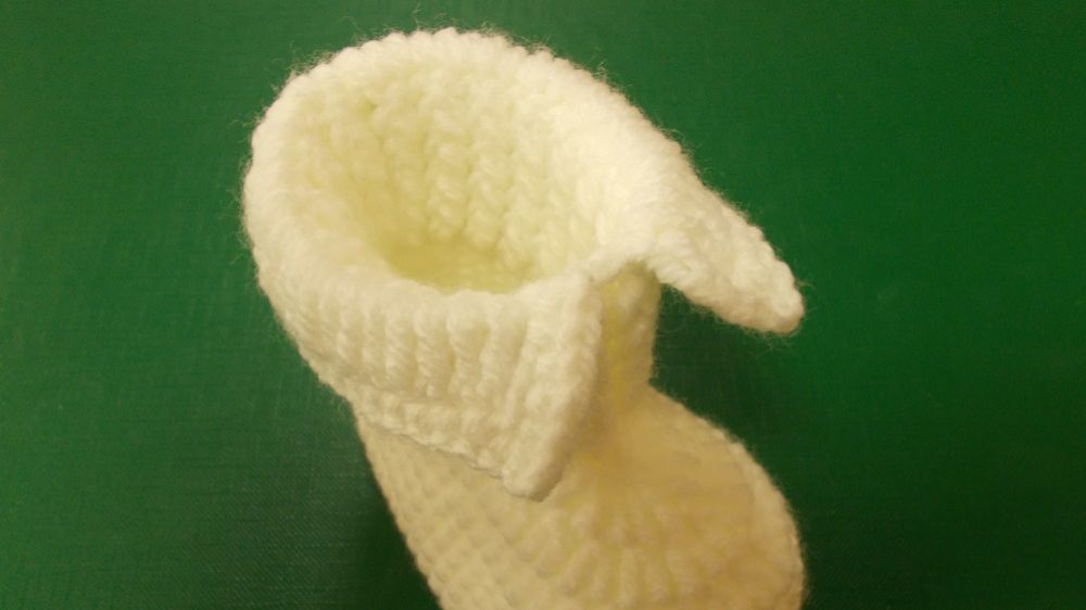 Манжет пинетки вязание крючком