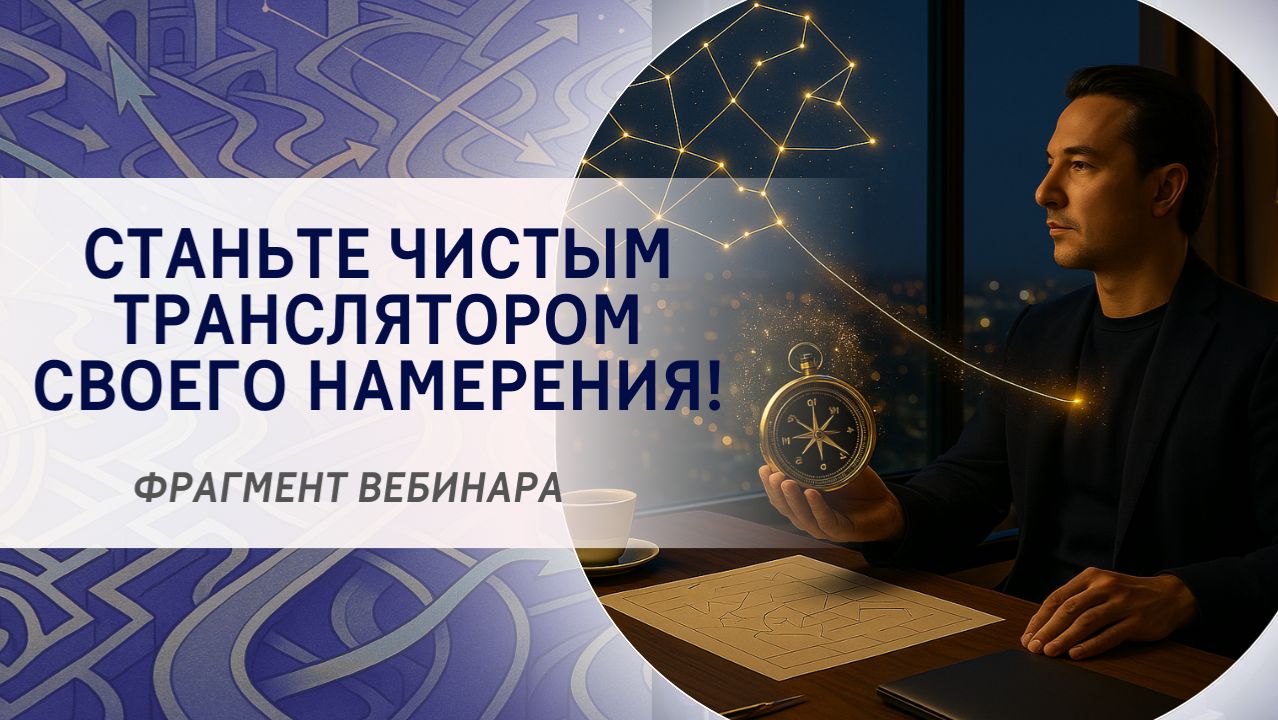 Станьте чистым транслятором своего намерения! Фрагмент вебинара «7 ступеней Трансерфинга»
