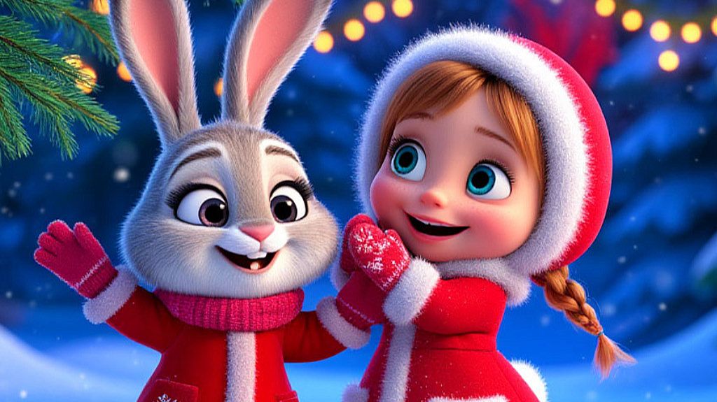 Зимняя Пляска - Мы потопаем и похлопаем + Новогодний Весёлый Мультик и Песенки для Детей