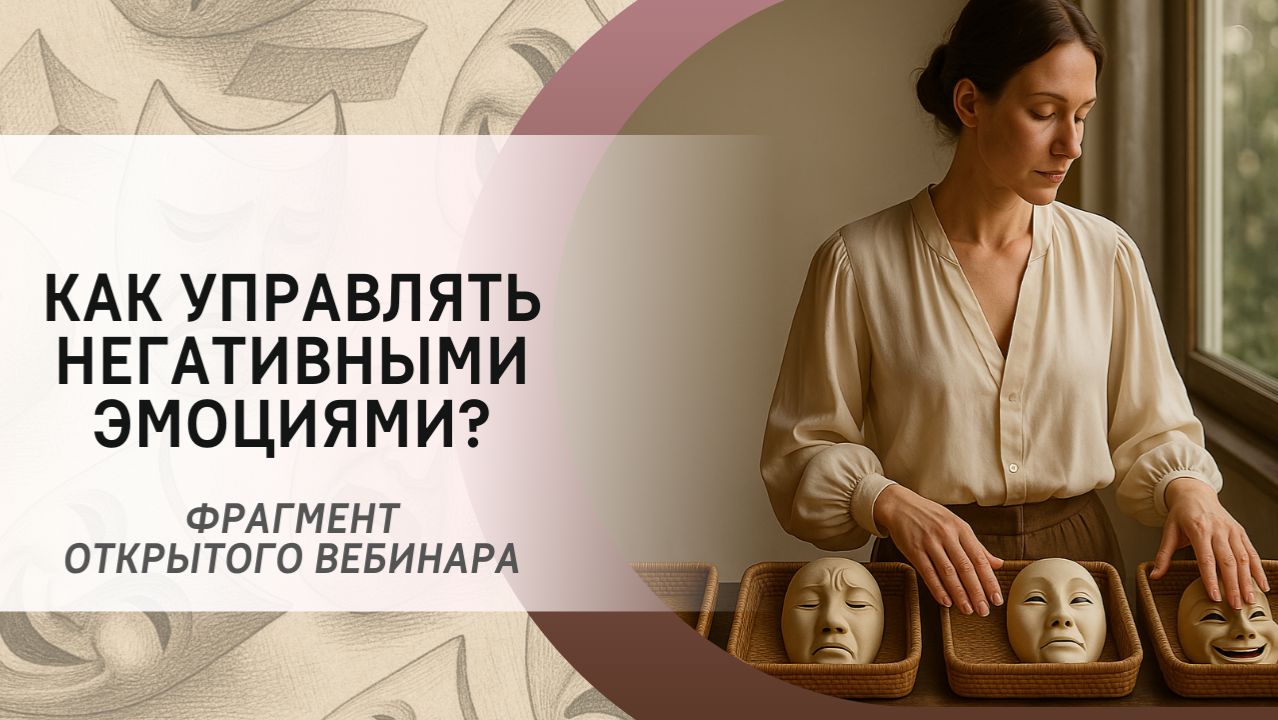 Как управлять негативными эмоциями? Фрагмент открытого вебинара вебинара
